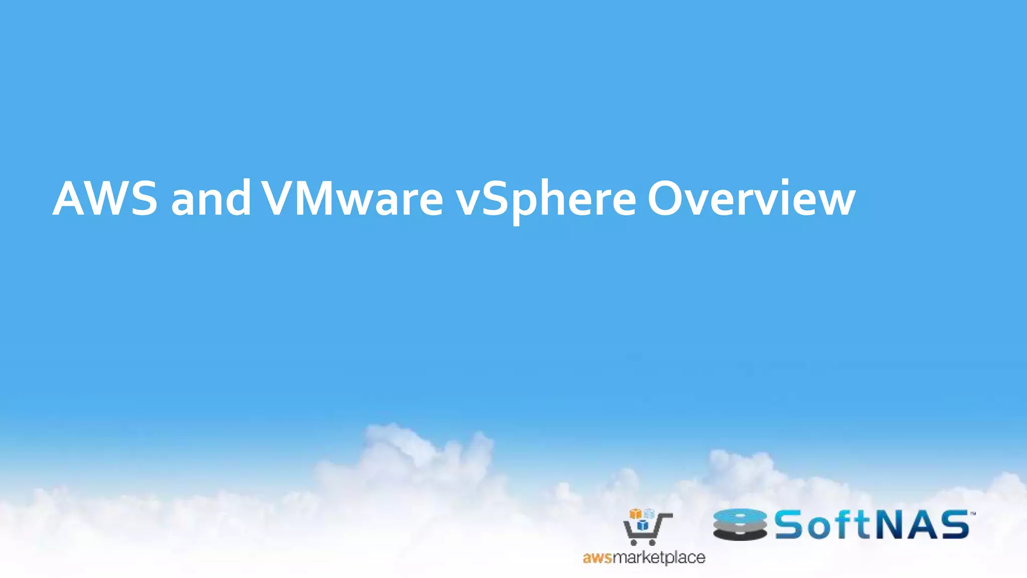 Building a Hybrid Cloud with AWS and VMware vSphere | PPTX