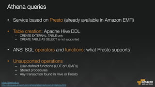 An overview of Amazon Athena | PDF
