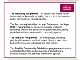 Community museums as spaces of care | Nuala Morse | PPTX | Museums & Galleries | Attractions