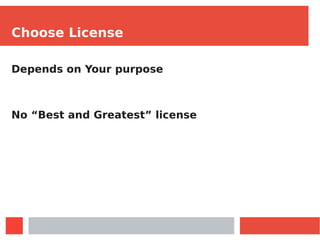 OSS license 101 | PPT