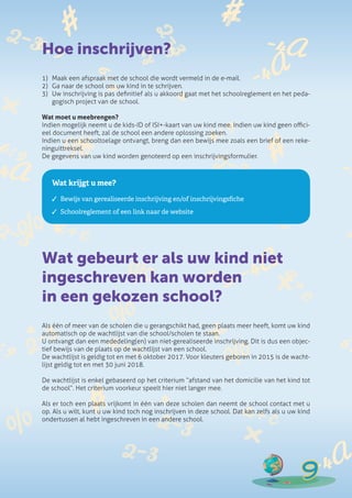 Inschrijvingsbrochure 2016-2017 | PDF