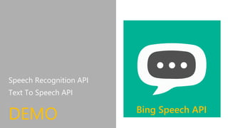 Speech API の概要（Microsoft Cognitive Services） | PPT