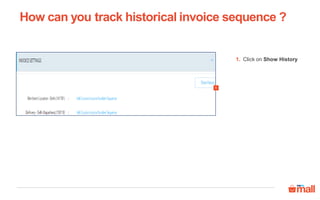 Customize the invoice number sequence | PPT