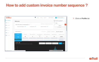Customize the invoice number sequence | PPT