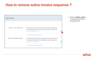 Customize the invoice number sequence | PPT