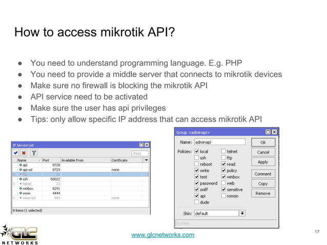 Mikrotik API | PPT
