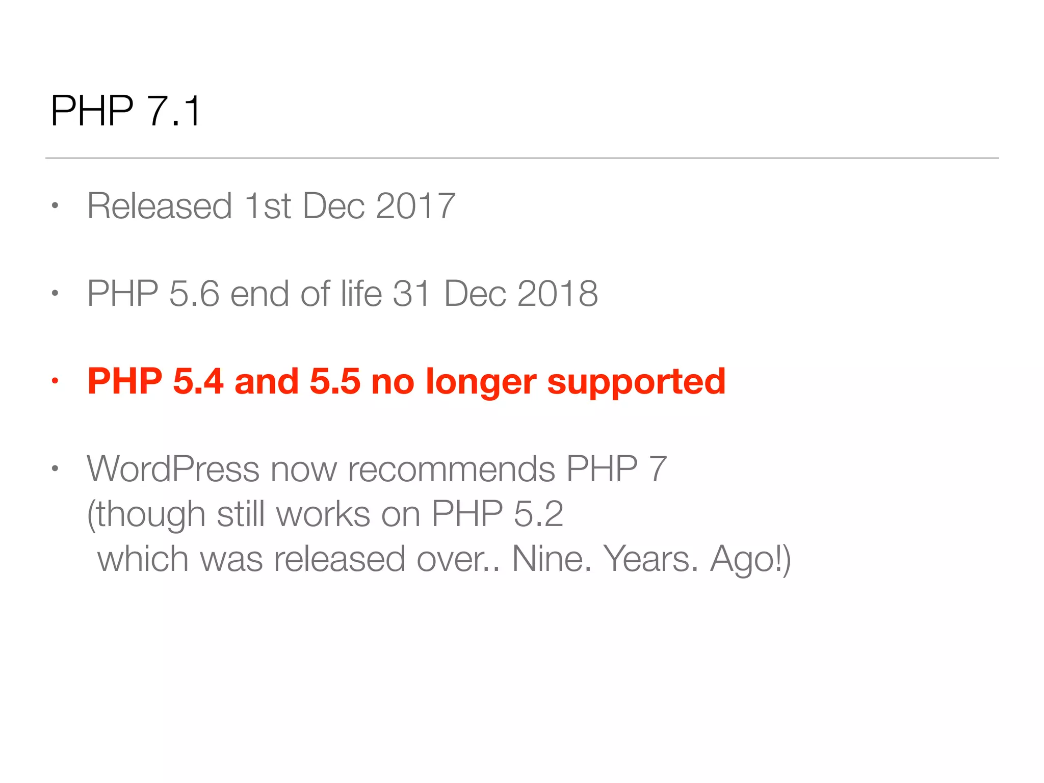 What's new in PHP 7.1 | PPT