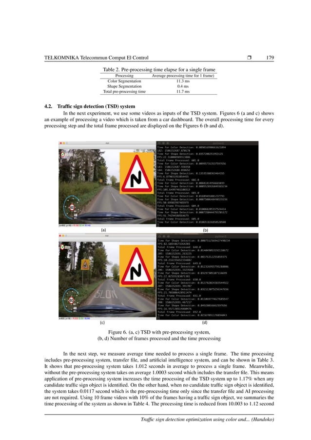 Traffic sign detection optimization using color and shape segmentation as pre-processing system ...