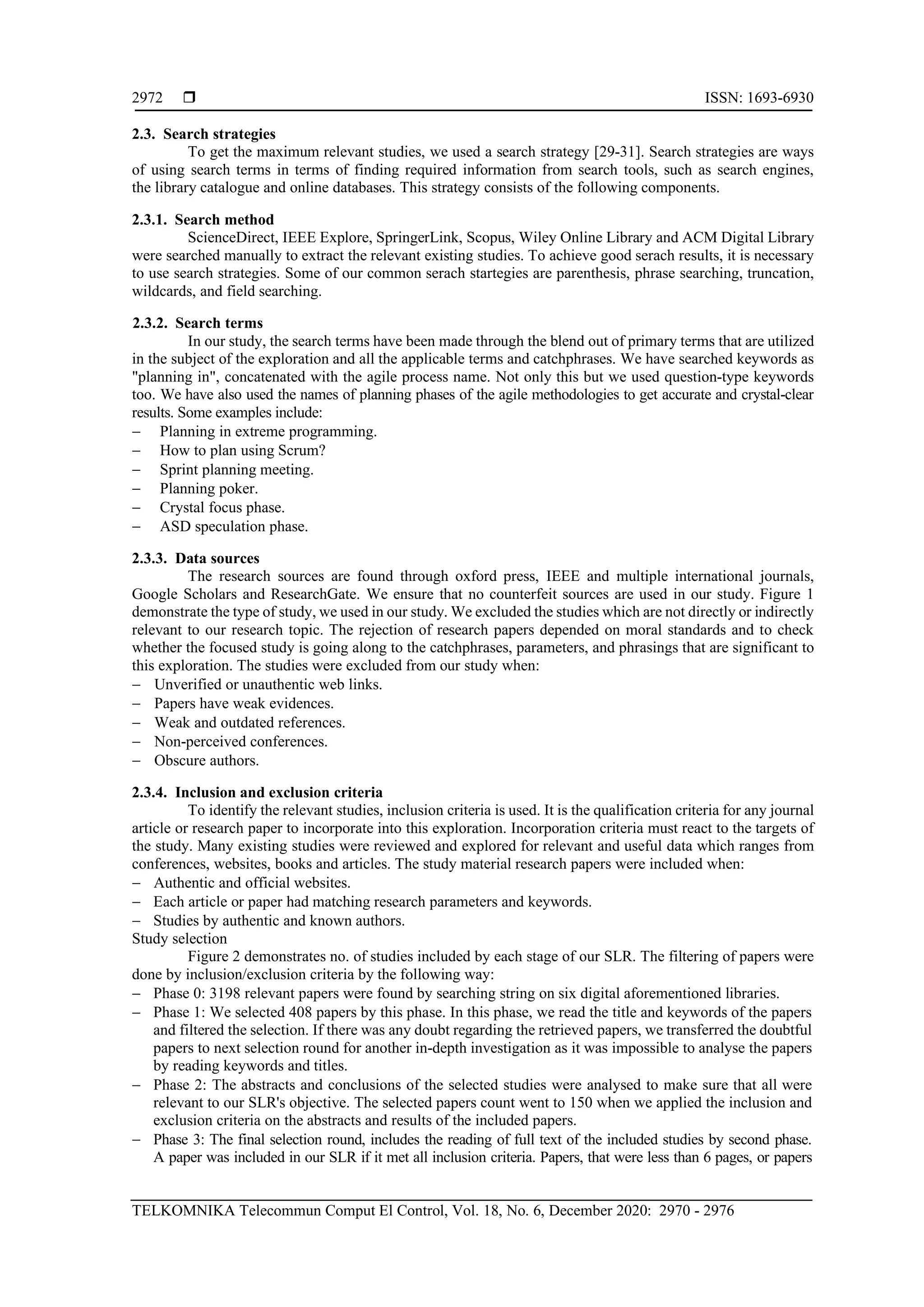Systematic review on evaluating planning process in agile development methods | PDF | Computer ...