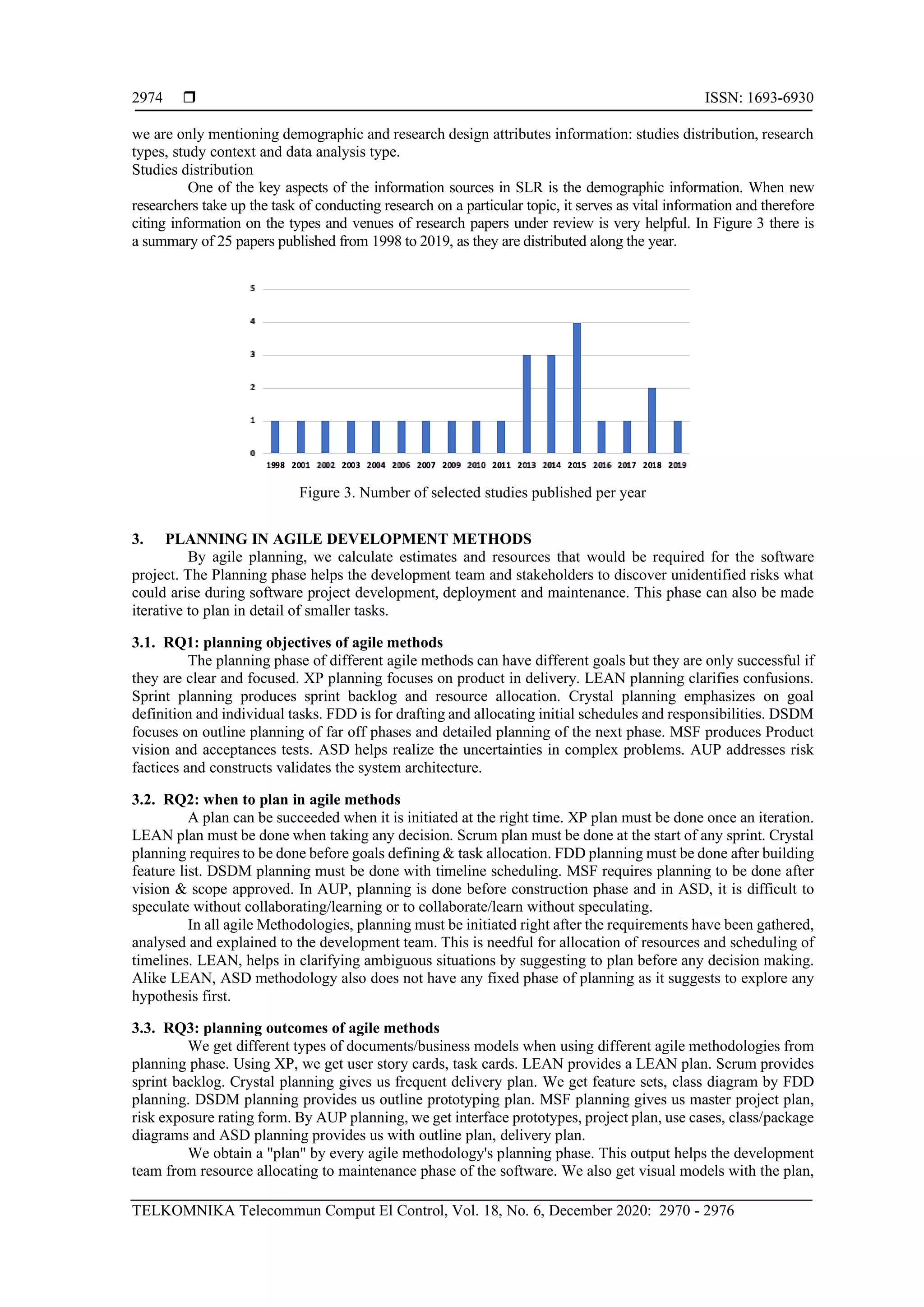 Systematic review on evaluating planning process in agile development methods | PDF | Computer ...