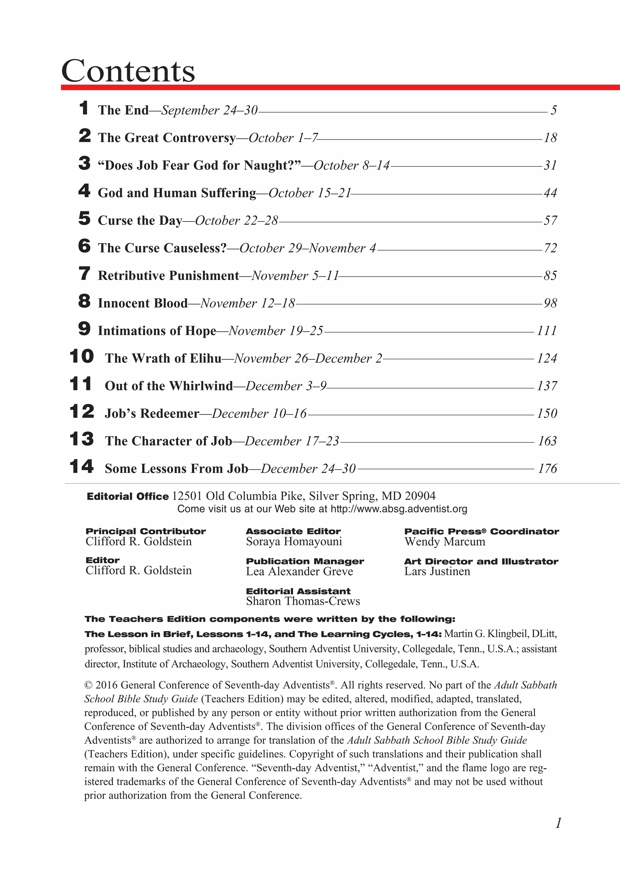 2016 4th Quarter - Sabbath School Bible Study Guide | PDF