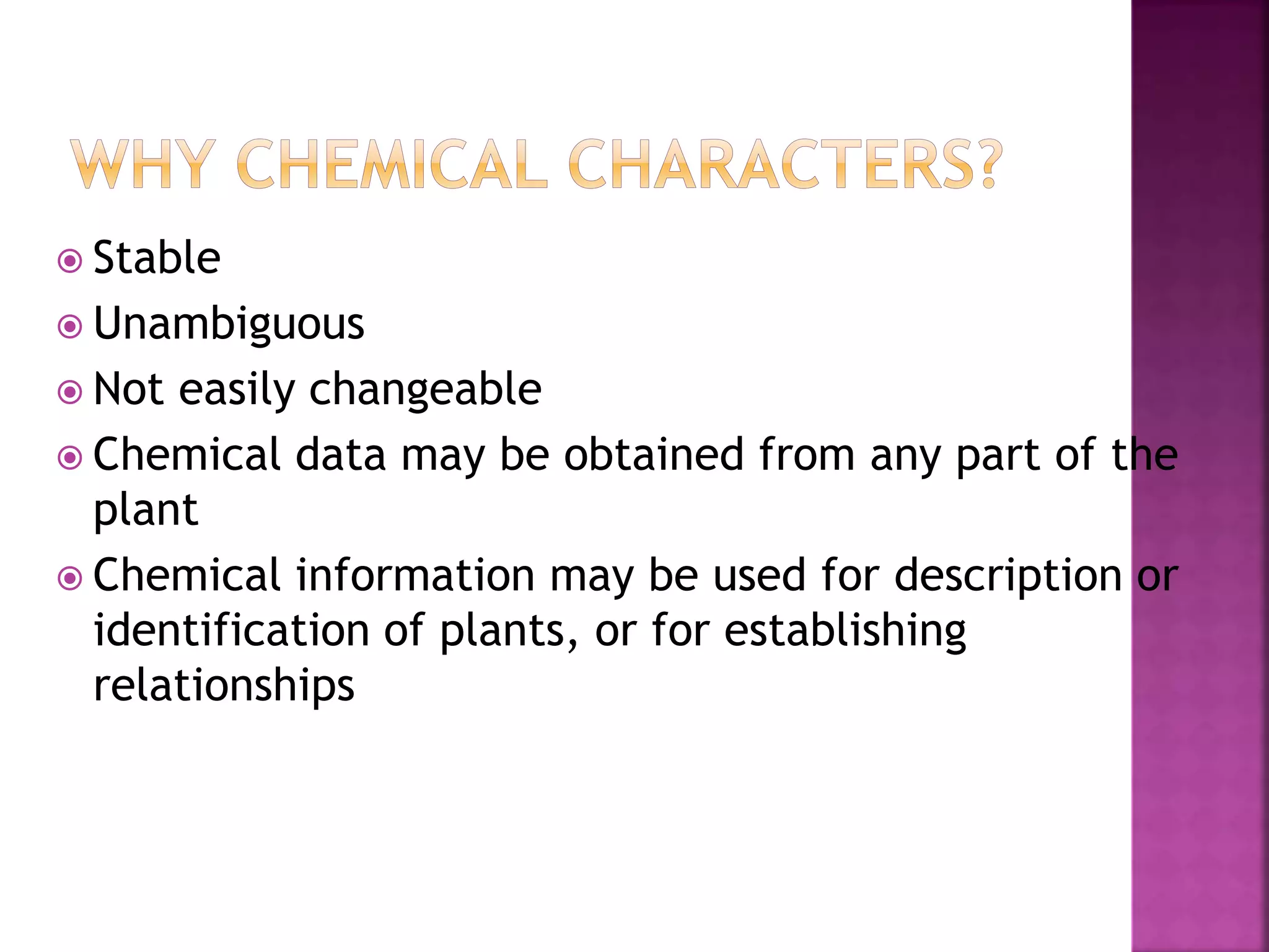 CHEMOTAXONOMY | PPT