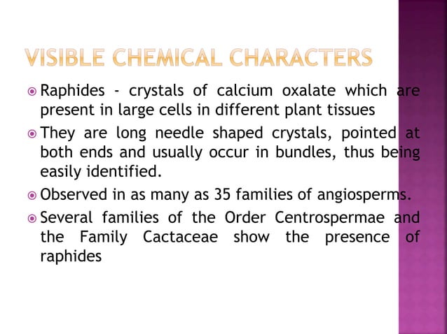 CHEMOTAXONOMY | PPT | Chemistry | Science