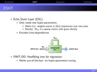 Echo State Hoeffding Tree Learning | PPT