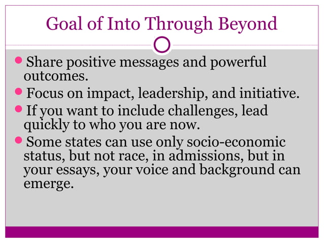 Writing Great UC Personal Insight Question Responses | PPT