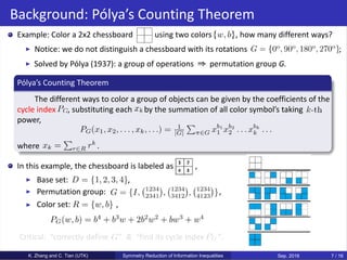 Symmetry Reduction of Information Inequalities | PPT