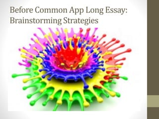 Getting To Know You: The Purpose of Each College Application Essay ...