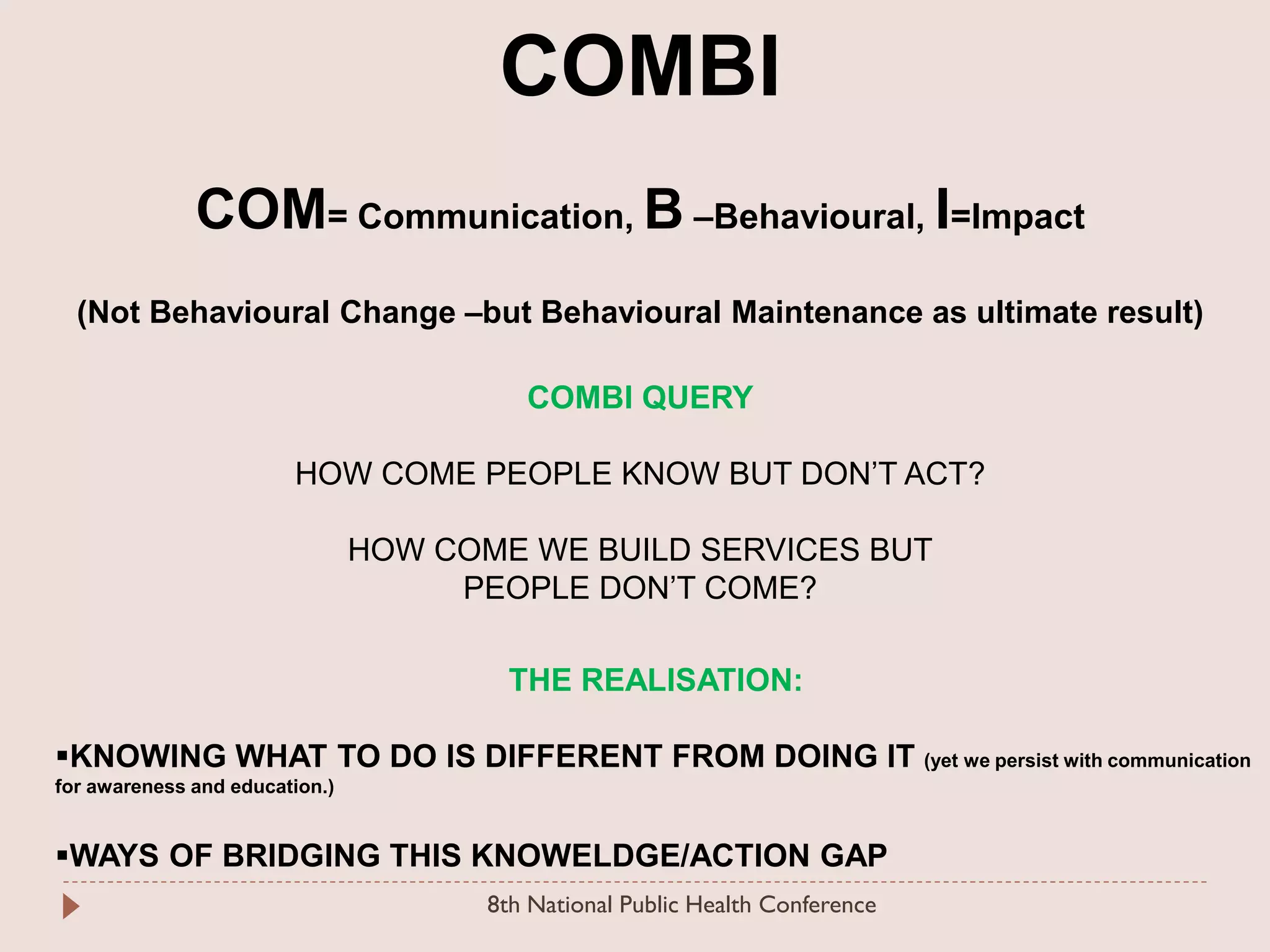 COMBI - a toolkit for social communication in fighting NCDs | PDF