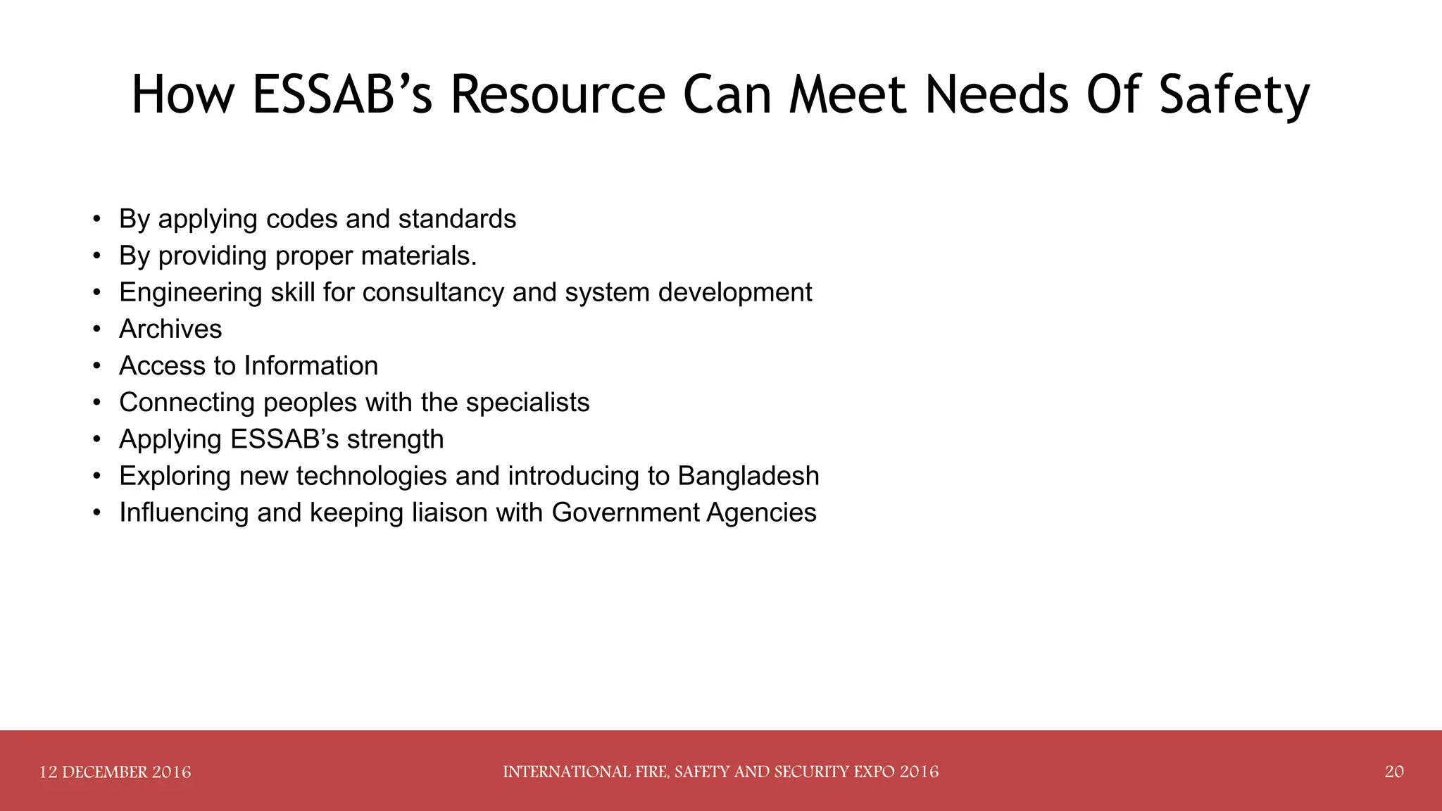 Finding Equillibrium of Fire and Building Safety in Bangladesh with ...