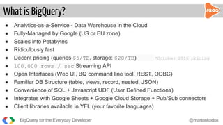 Google BigQuery for Everyday Developer | PDF | Web Development | Internet