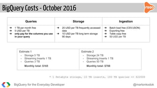 Google BigQuery for Everyday Developer | PPT