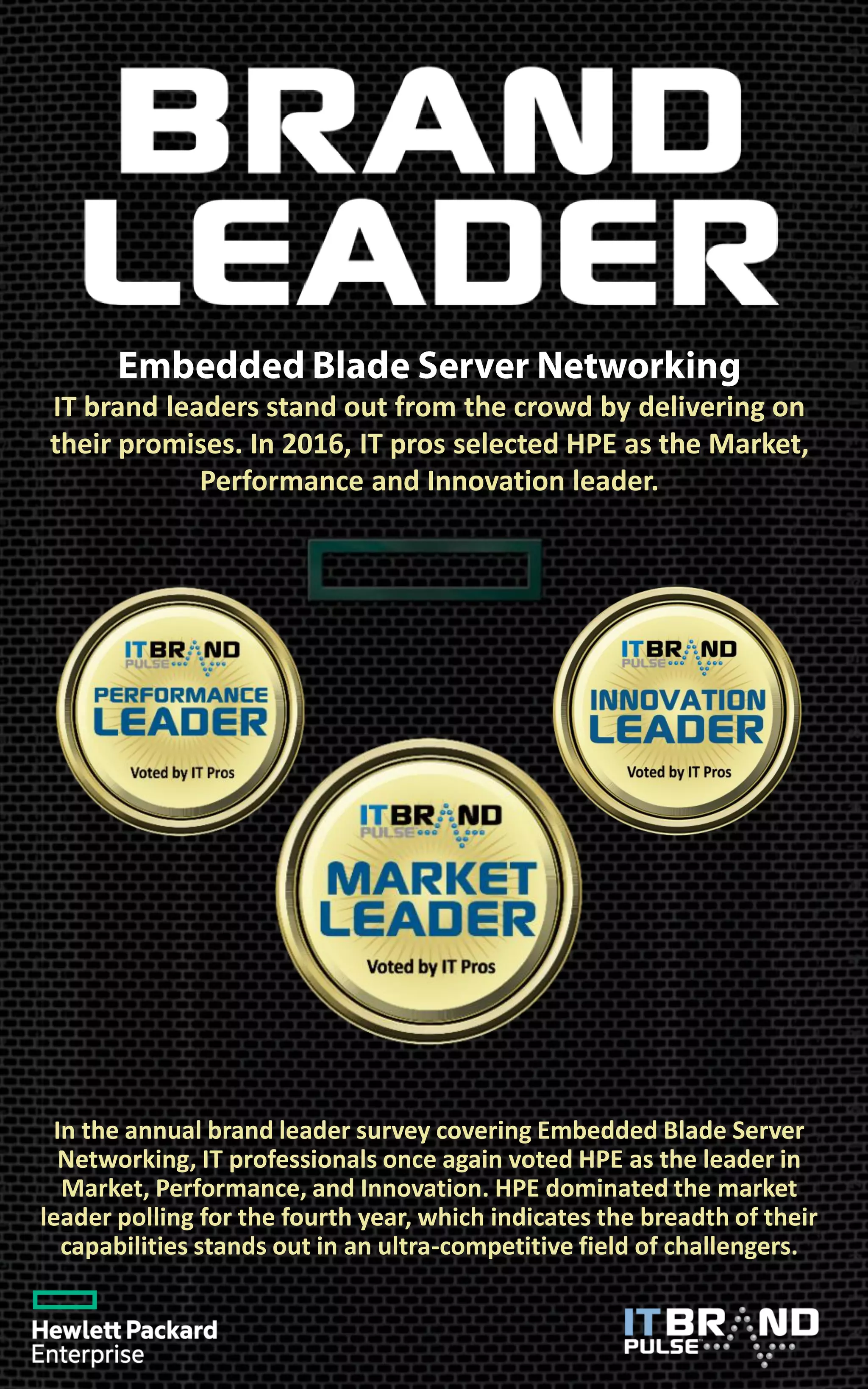 2016 Blade Server Networking Leader Brand Leader Infographics | PDF