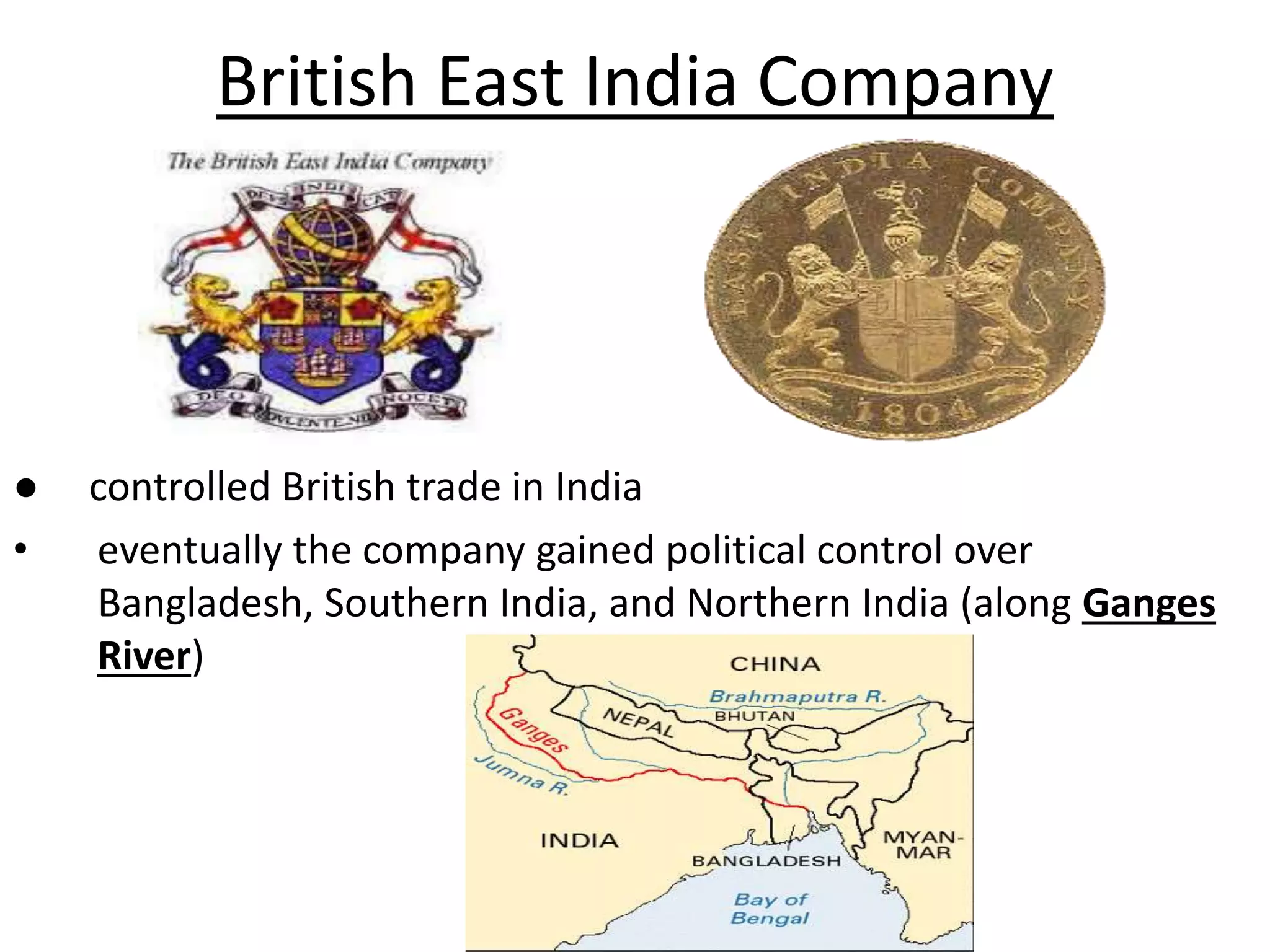 Establishment of company rule in india .ppt