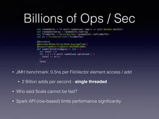 Building a High-Performance Database with Scala, Akka, and Spark | PPT