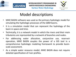 WATER RESOURCES MODELING OF THE GANGES-BRAHMAPUTRA-MEGHNA RIVER BASINS ...