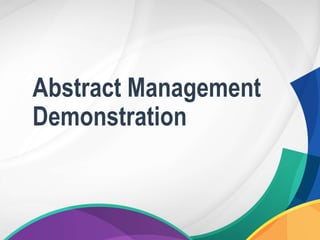 Abstract Management | PPT | Free Download