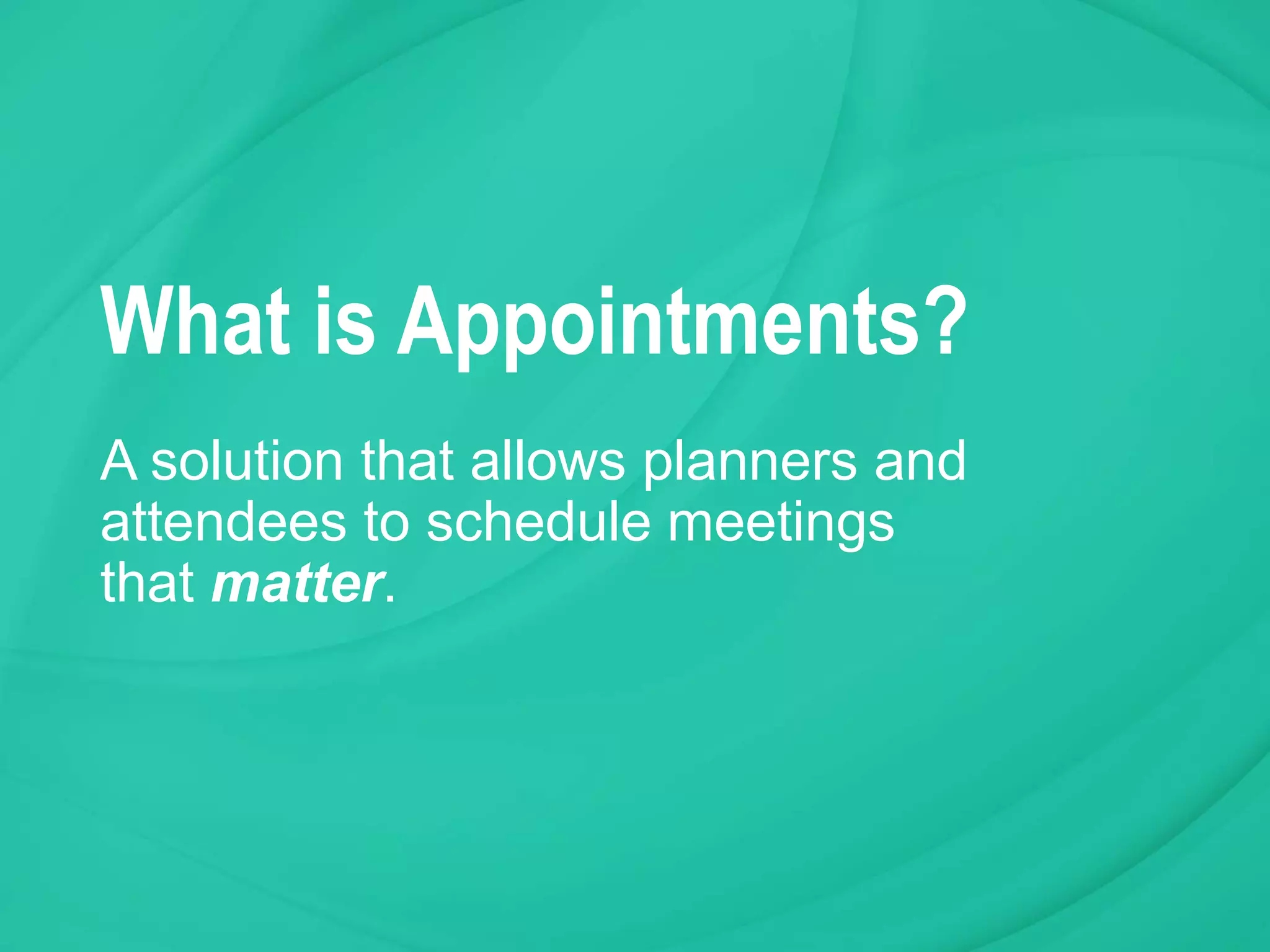 Appointments | PPTX