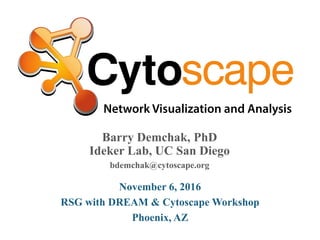 Cytoscape Network Visualization and Analysis | PPTX