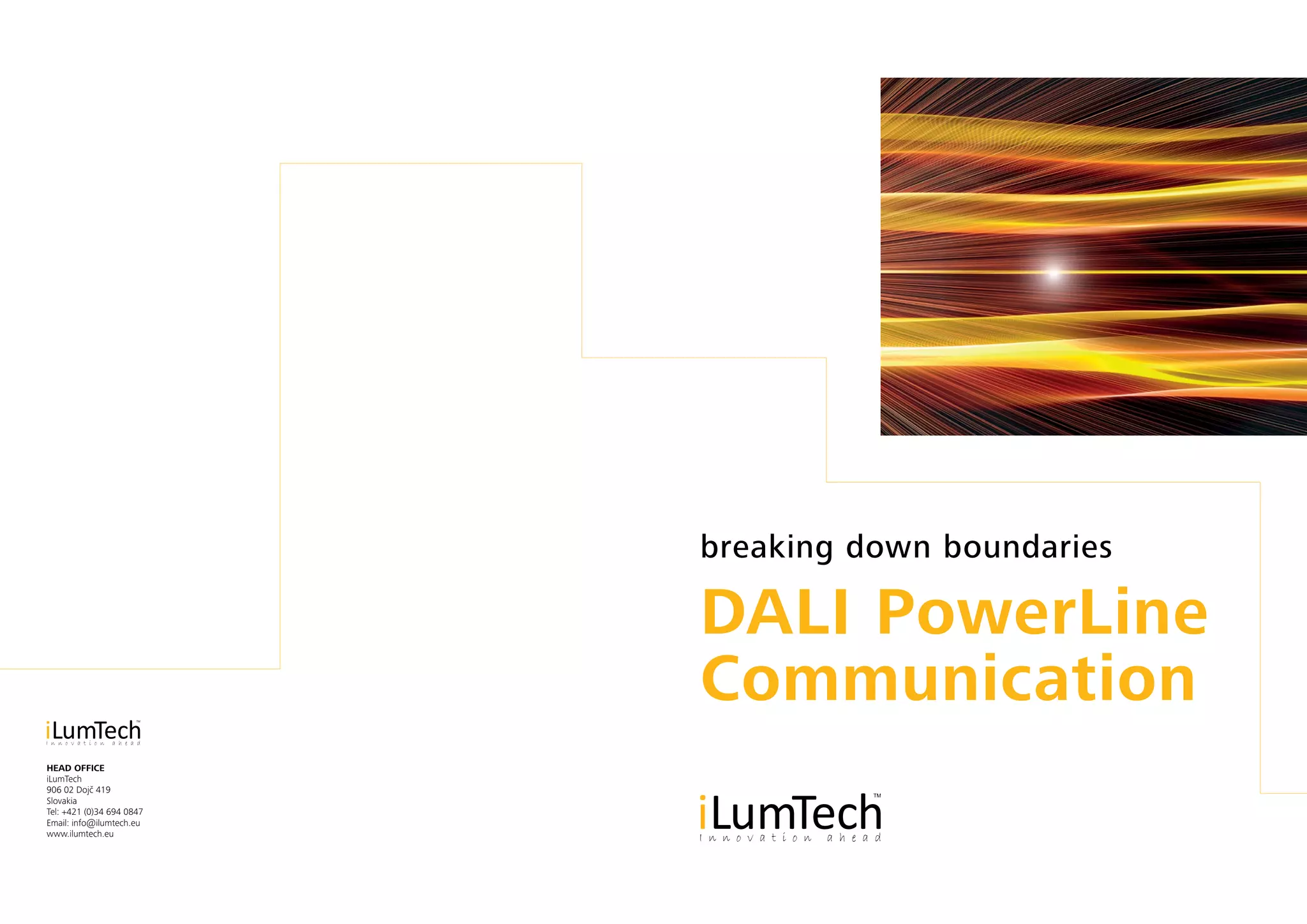 iLumTech DALI Power line communication | PPT