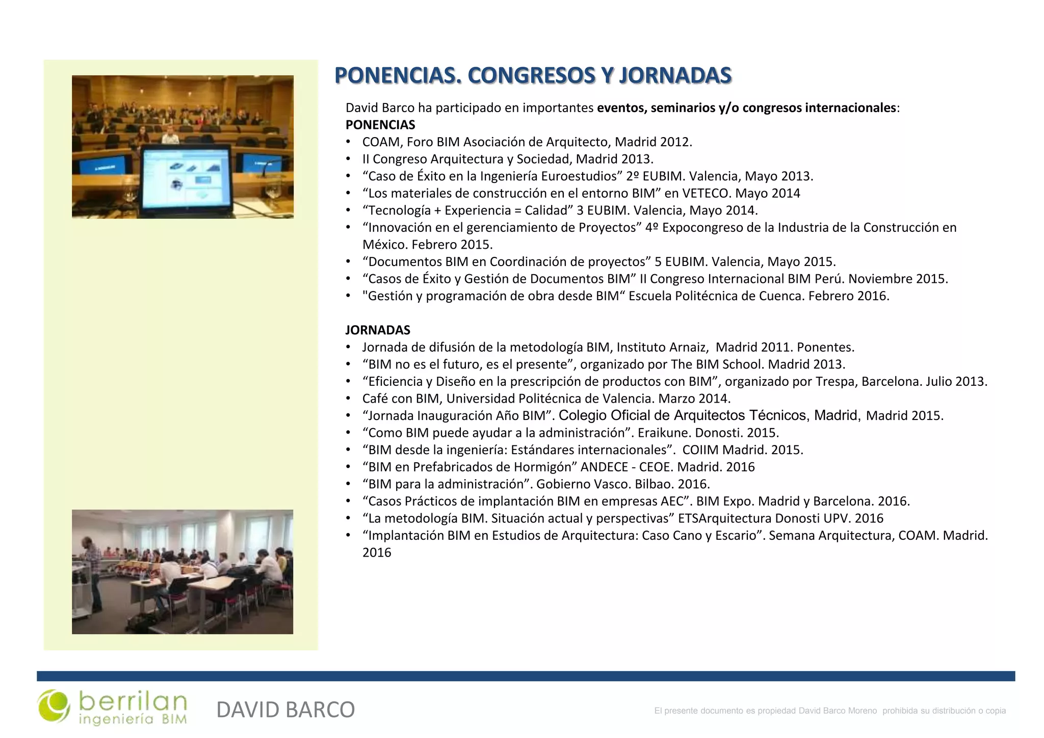 Presentacion David Barco. BIM Expert | PPTX | Construction Industry ...