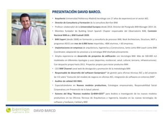 Presentacion David Barco. BIM Expert | PPTX