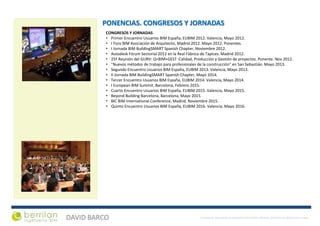 Presentacion David Barco. BIM Expert | PPTX