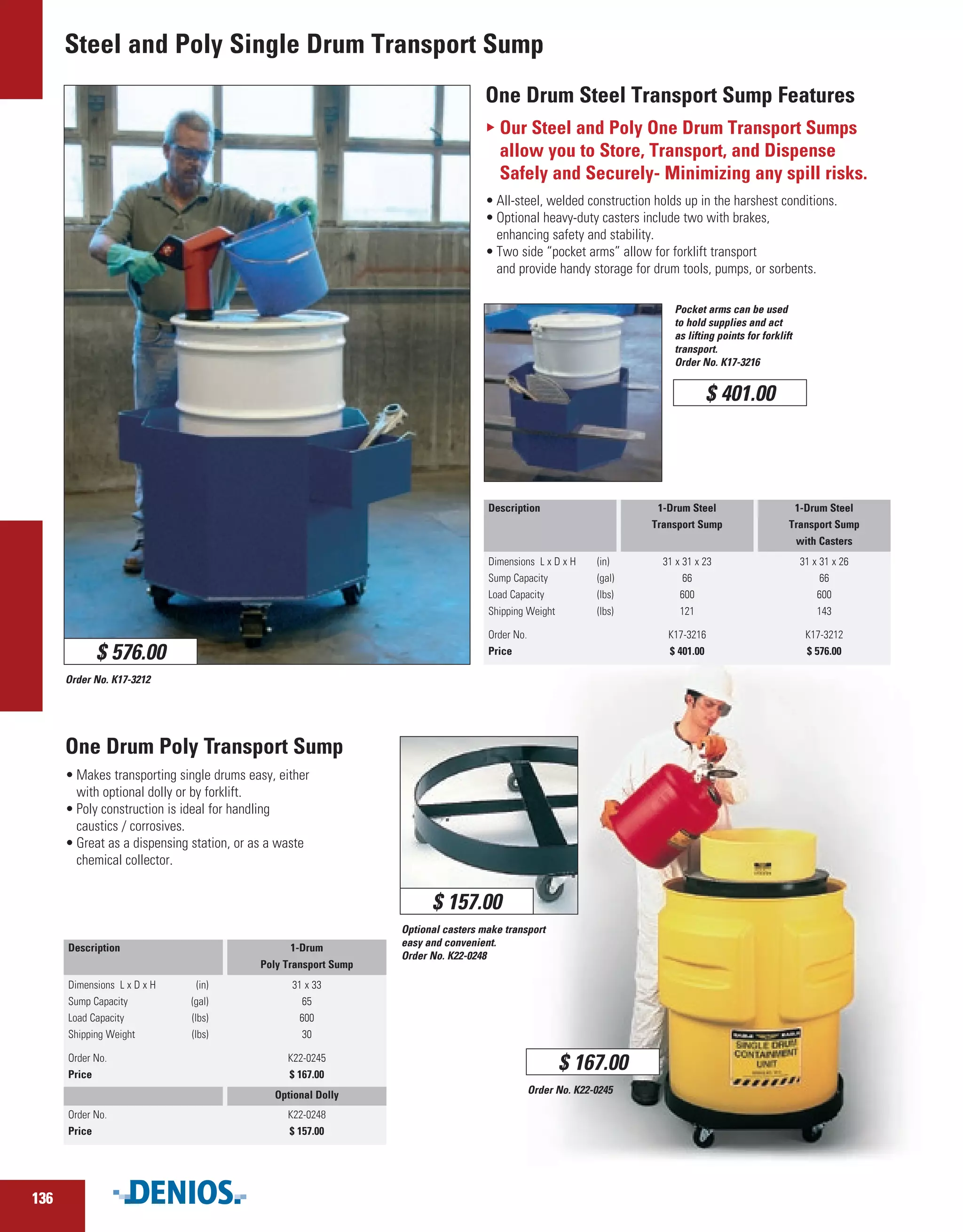 Storage and Dispensing Platforms - DENIOS US | PDF