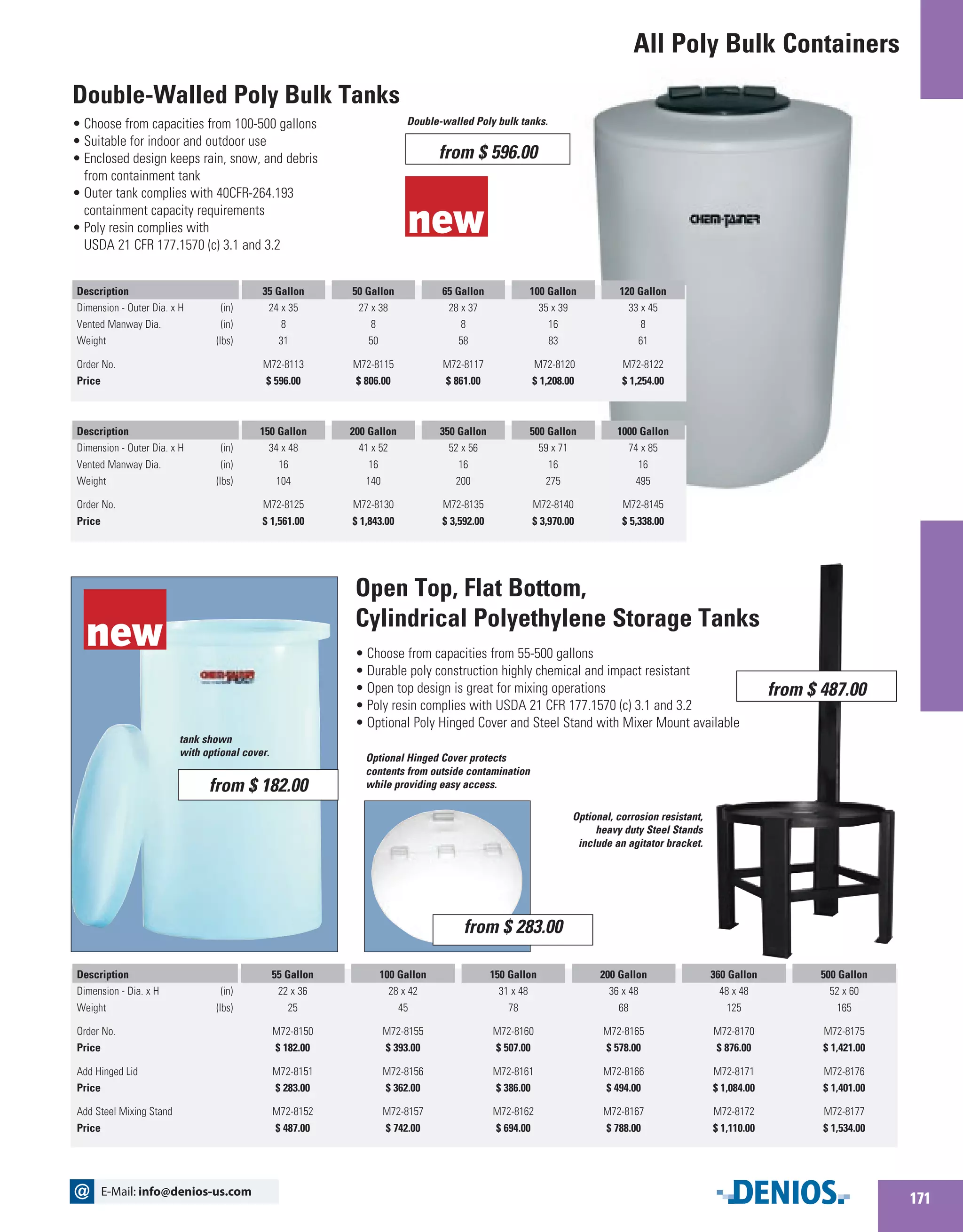 Bulk Containers, Drum, IBCs - DENIOS US | PDF