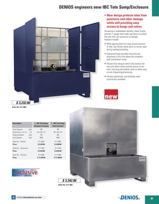 IBC Tote Containment Sumps | PDF