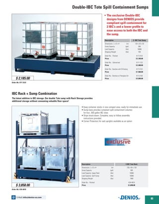 IBC Tote Containment Sumps | PDF