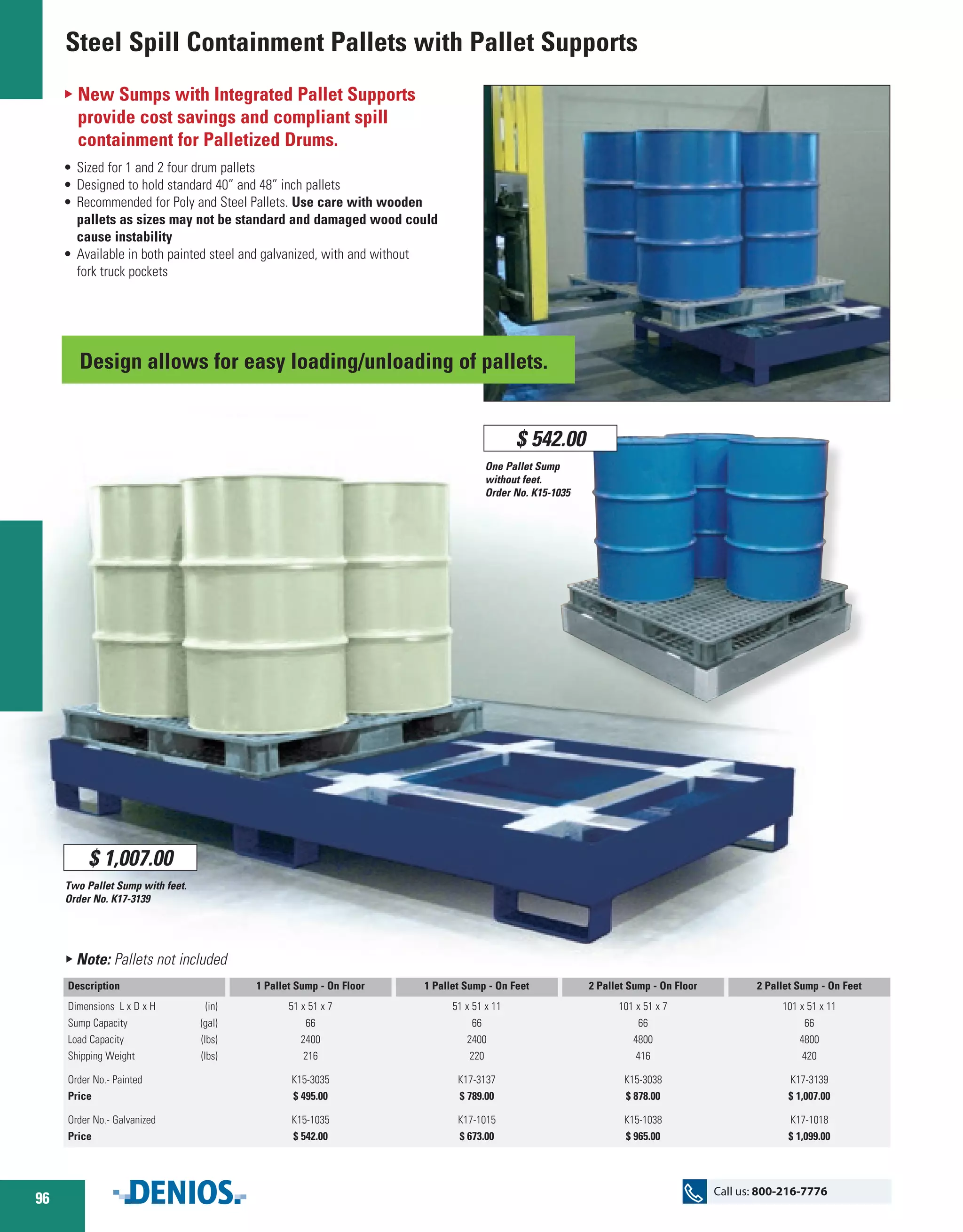 Steel Spill Containment Pallets | PDF