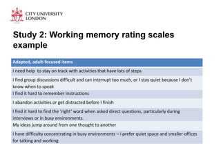 Evaluating the impact of coaching for dyslexic adults | PPT | Free Download