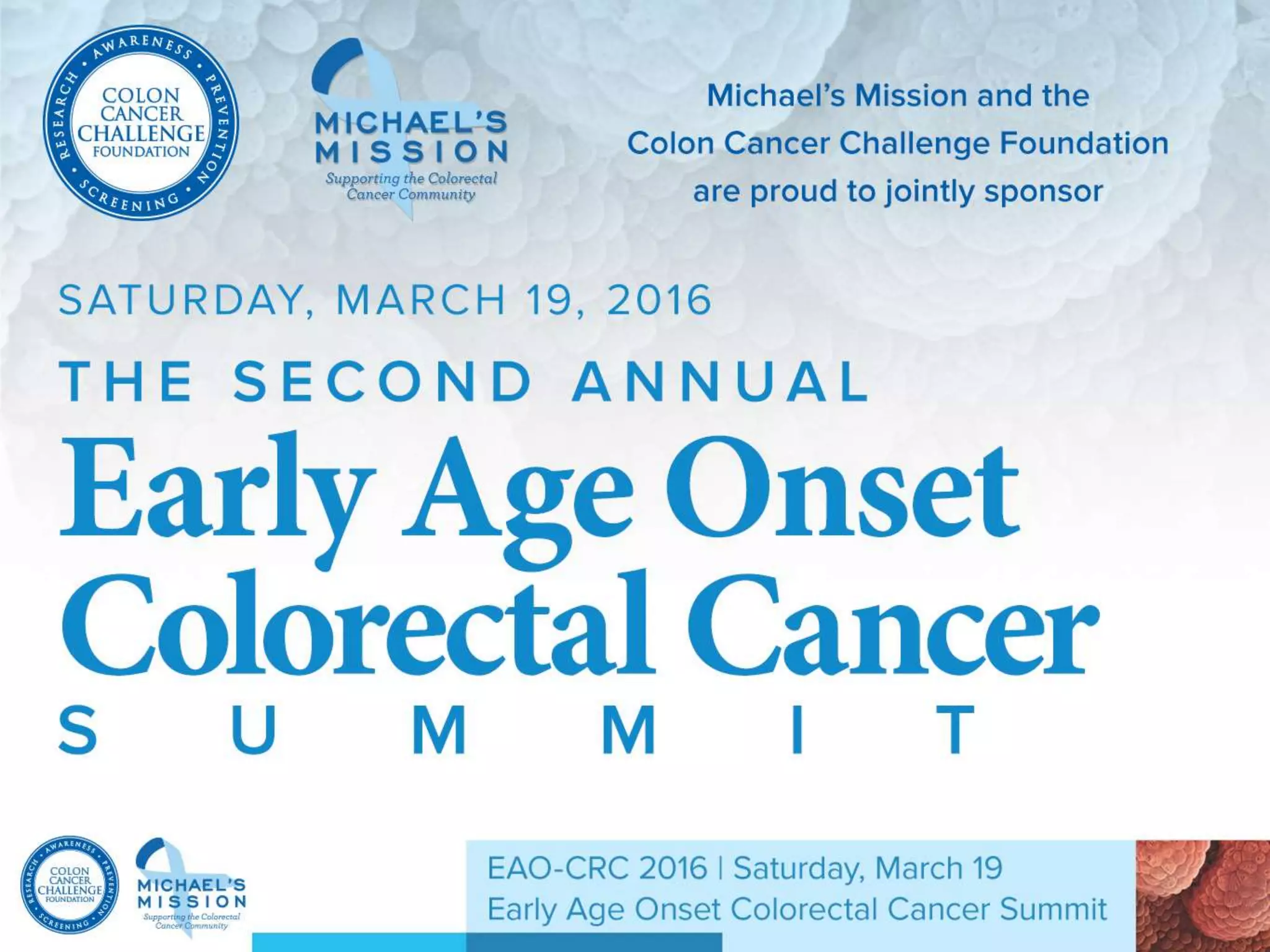The Second Annual Early Age Onset Colorectal Cancer Summit | PPT