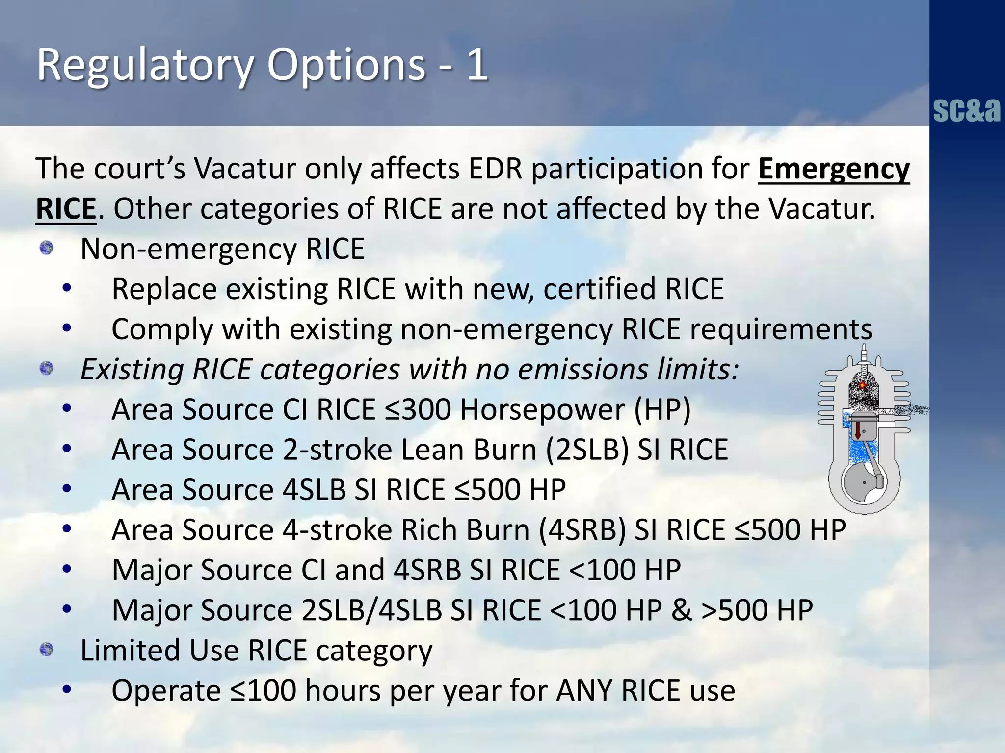 Emergency RICE: Emergency Demand Response Options | PPT