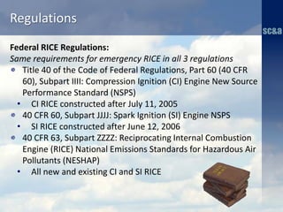 Emergency RICE: Emergency Demand Response Options | PPT