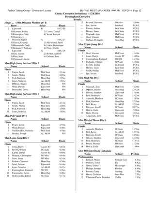Emory Crossplex Invitational | PDF