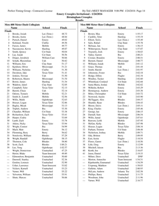 Emory Crossplex Invitational | PDF