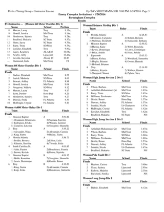 Emory Crossplex Invitational | PDF