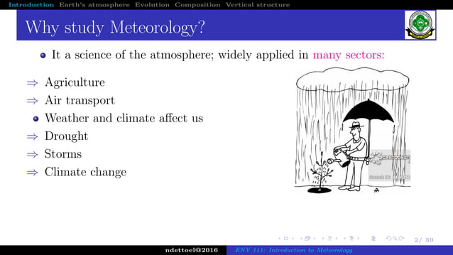 ENV 111: Introduction to Meteorology | PDF | Weather | Science