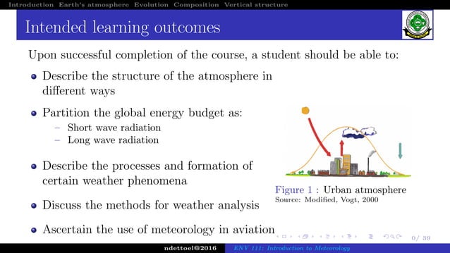 ENV 111: Introduction to Meteorology | PDF | Weather | Science